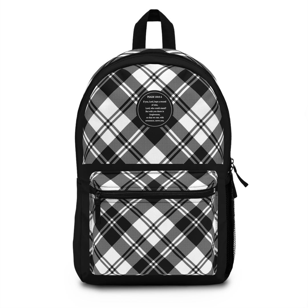 Personalized Backpack Christian Backpack Psalm 130:3 Bag Minimalist ...