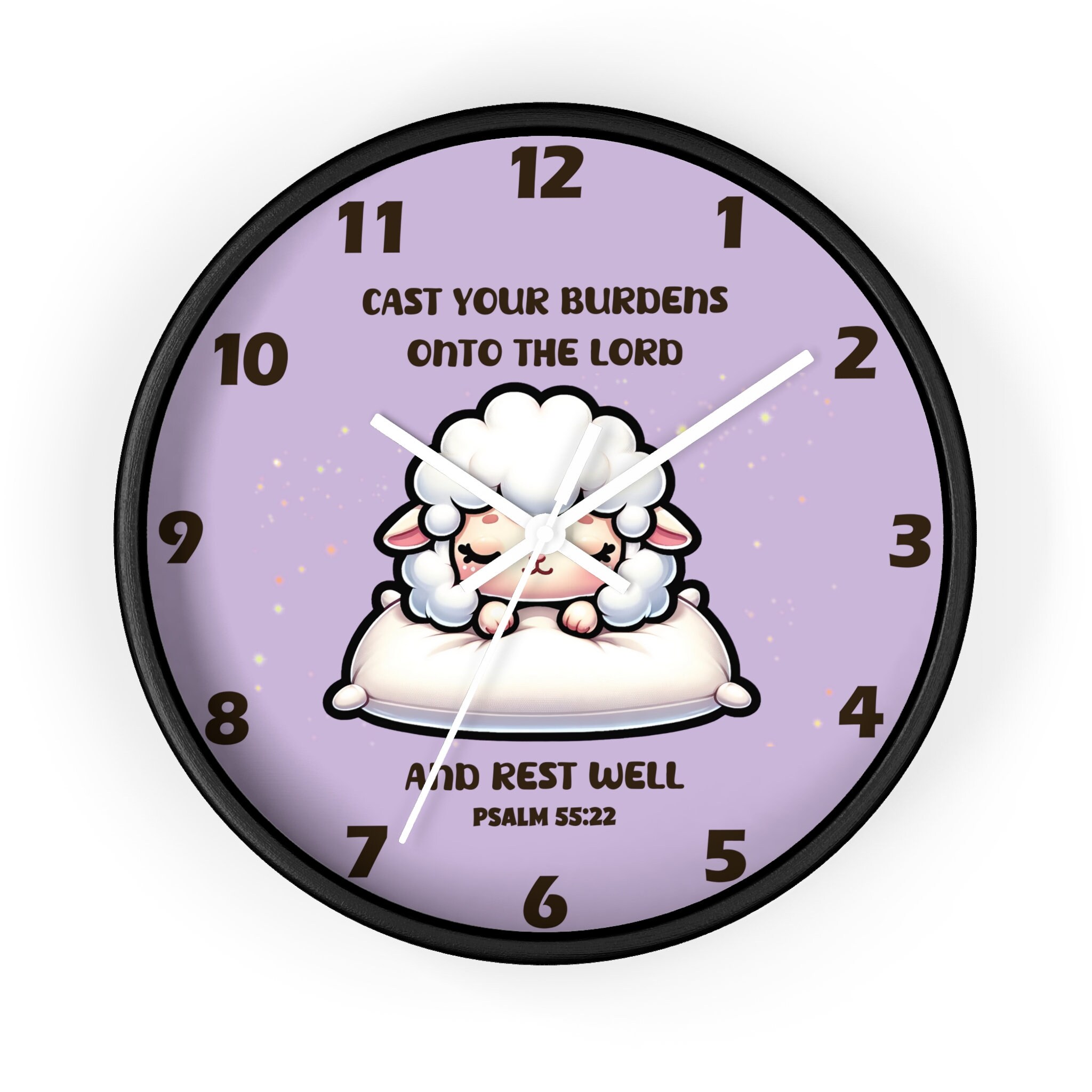 Christian Wall Clock Bible Verse Clock Inspirational Home Decor ...