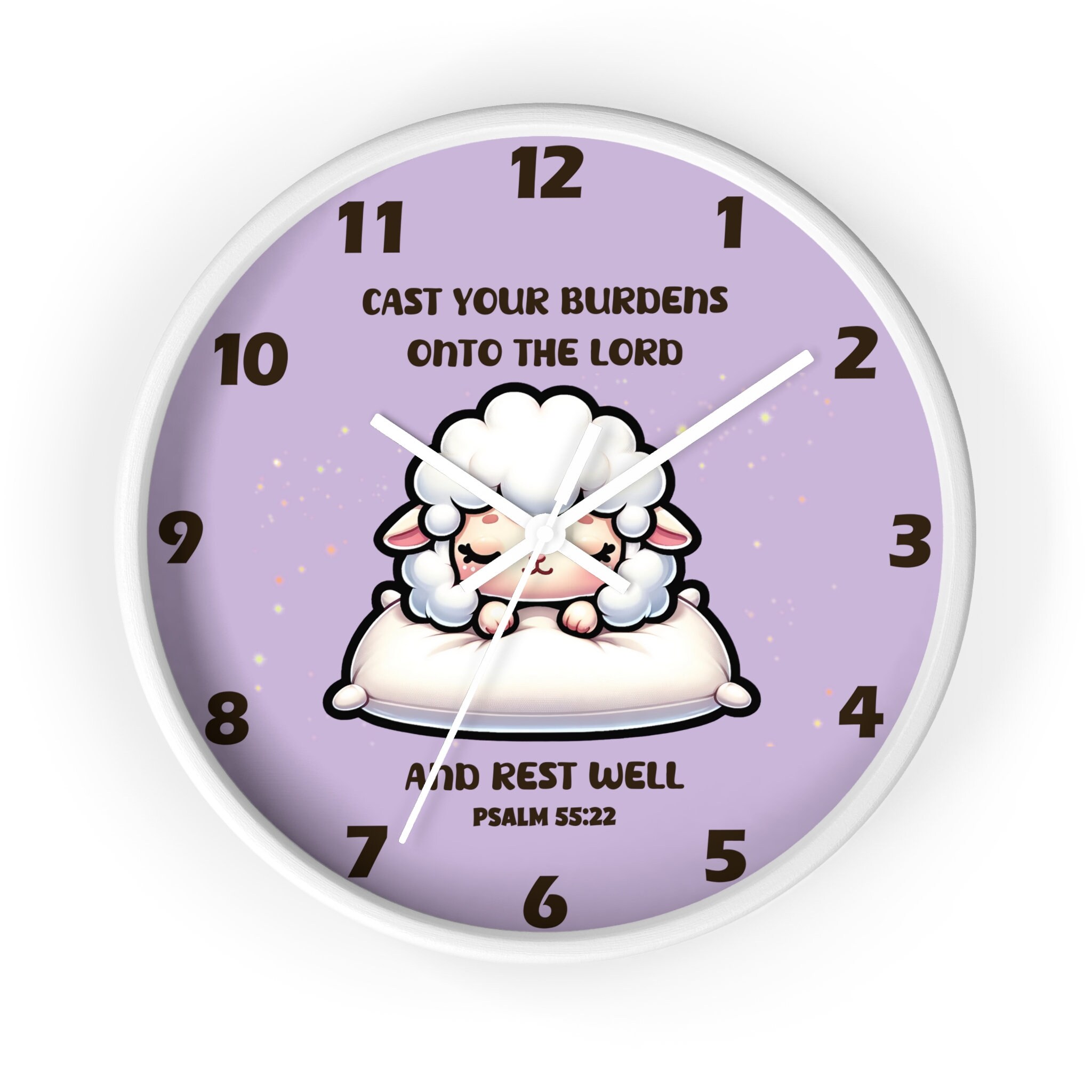 Christian Wall Clock Bible Verse Clock Inspirational Home Decor ...