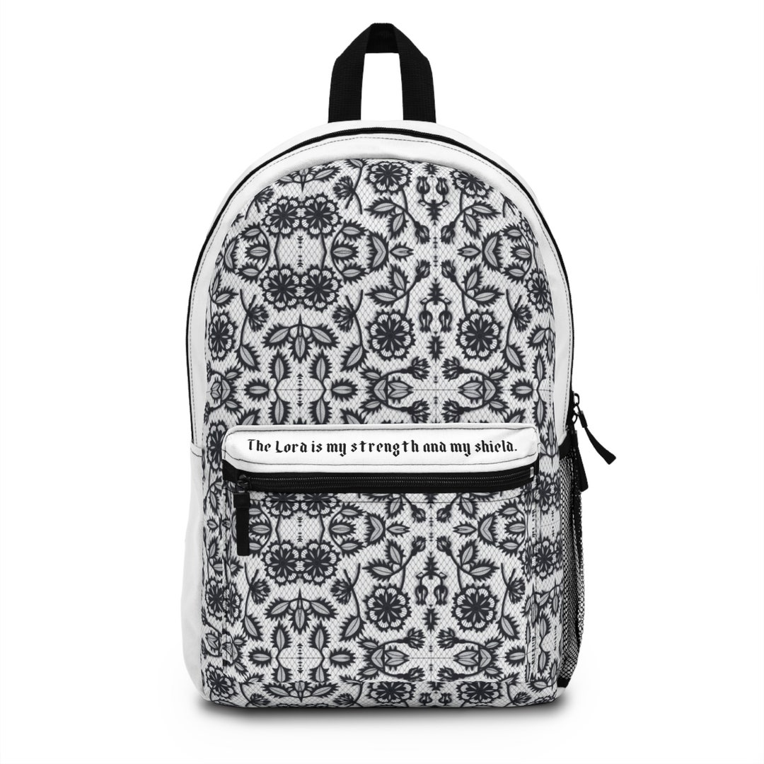 Christian Backpack Aesthetic Backpack Psalm 28:7 Bible Verse Backpack ...