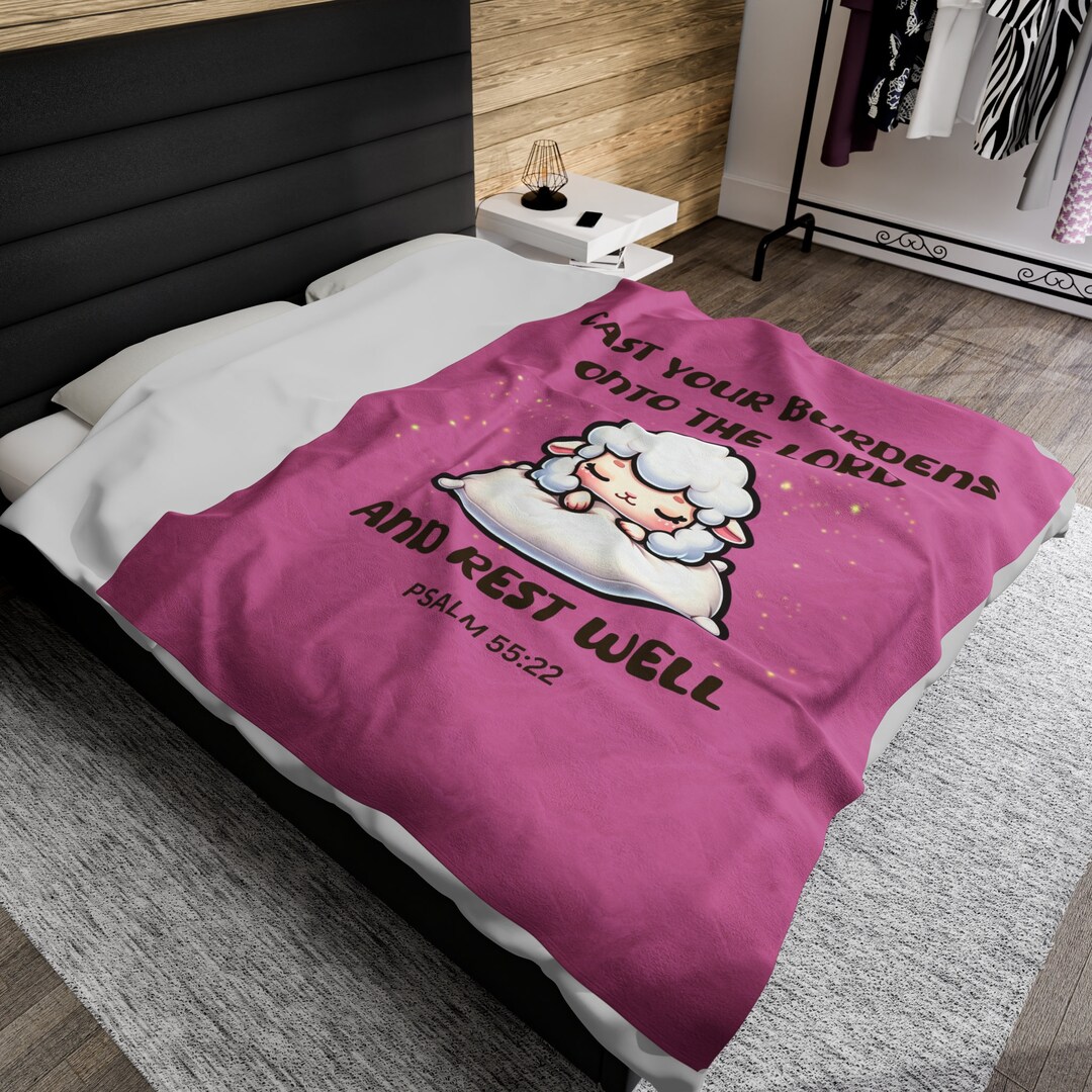 Christian Blanket Bible Verse Blanket Velveteen Plush Blanket Throw ...