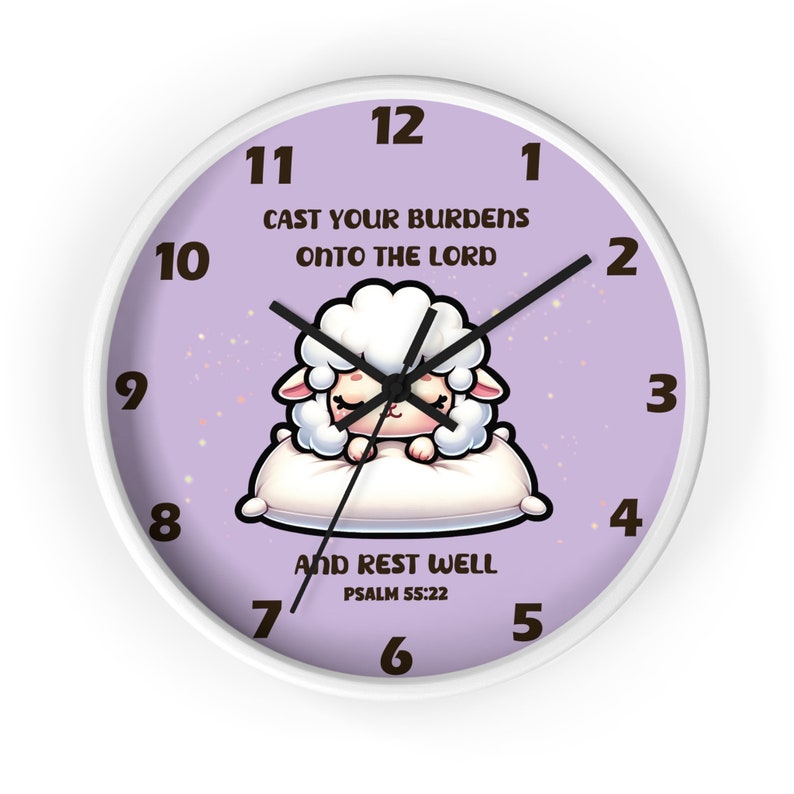 Christian Wall Clock Bible Verse Clock Inspirational Home Decor ...