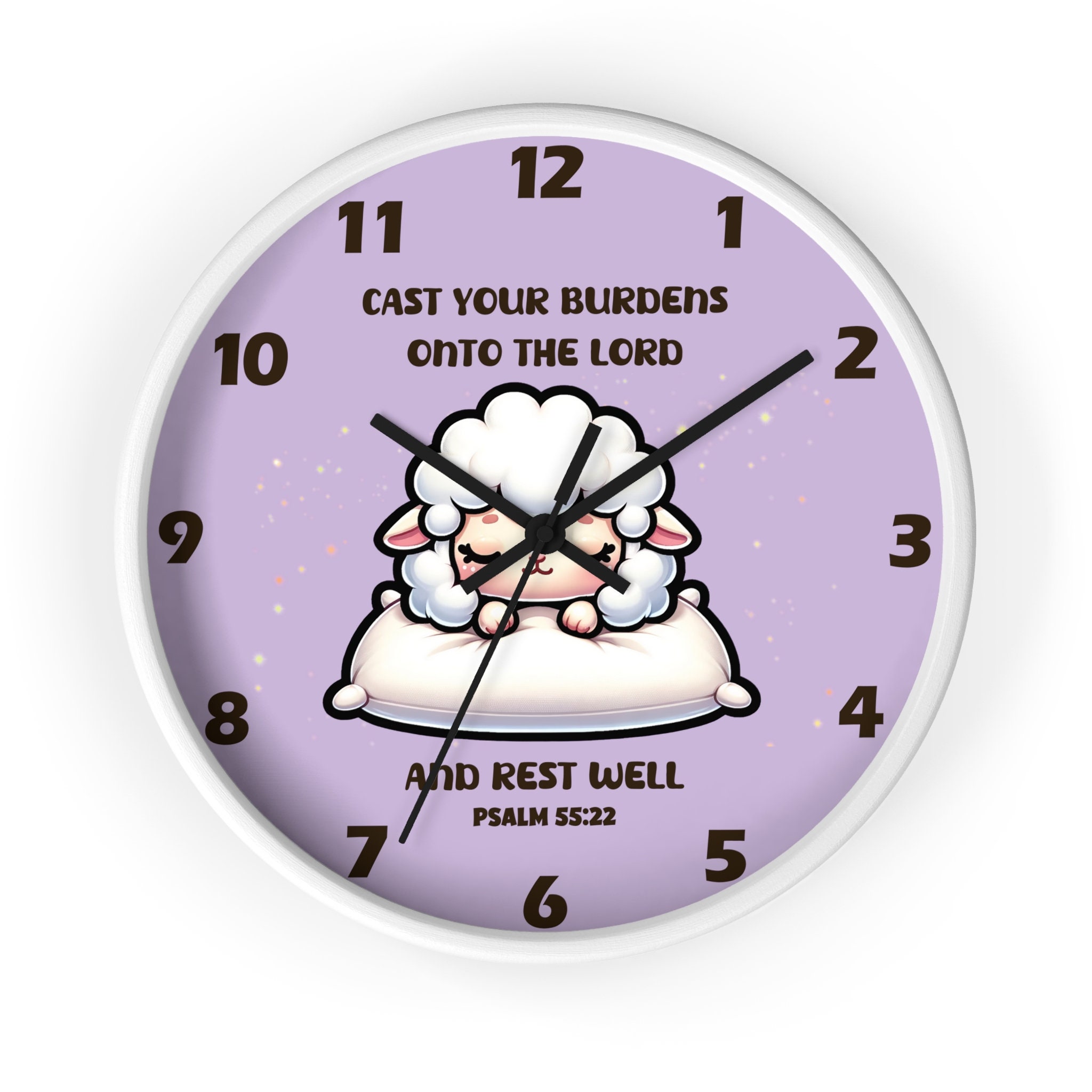 Christian Wall Clock Bible Verse Clock Inspirational Home Decor ...