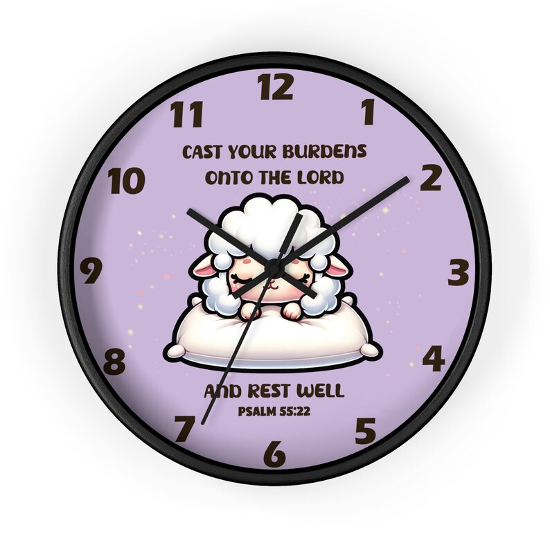 Christian Wall Clock Bible Verse Clock Inspirational Home Decor ...