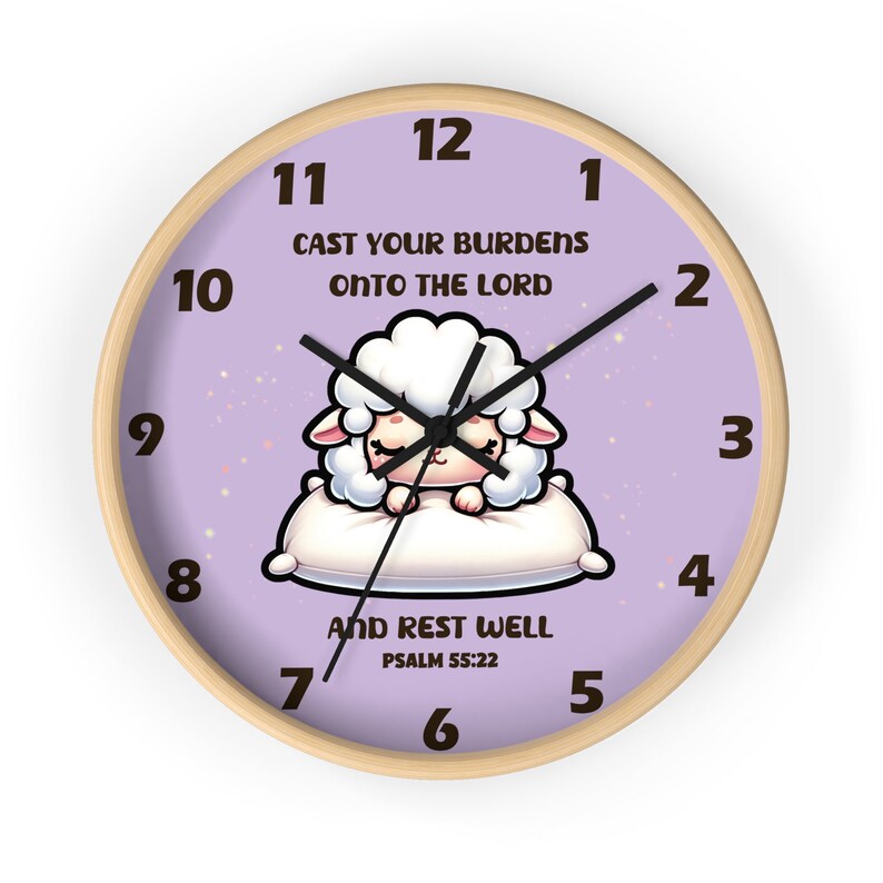 Christian Wall Clock Bible Verse Clock Inspirational Home Decor ...