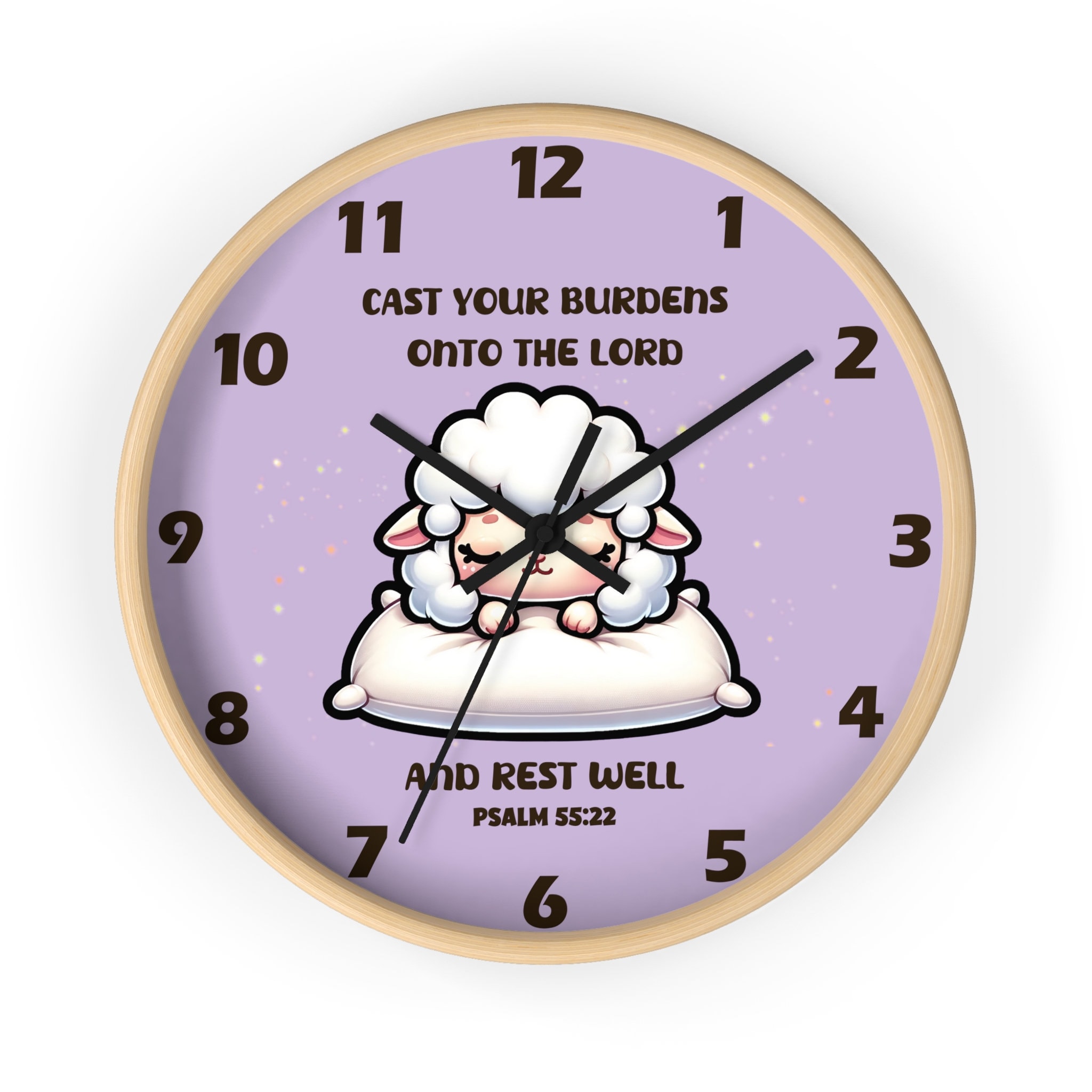 Christian Wall Clock Bible Verse Clock Inspirational Home Decor ...