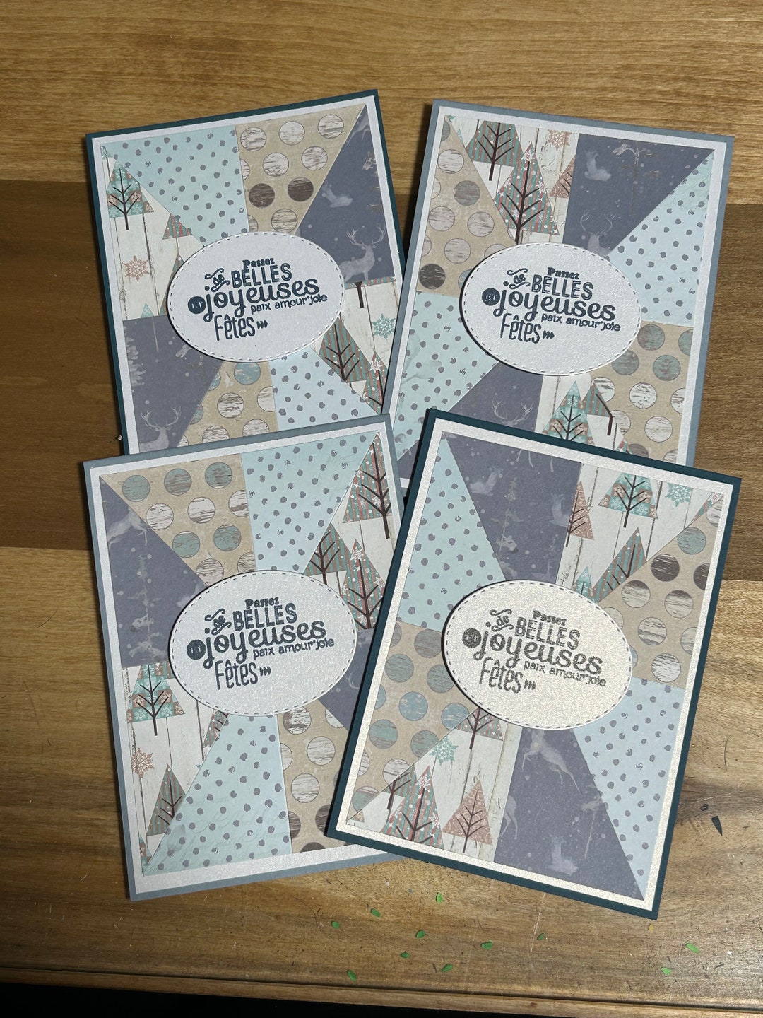 French Holiday Card Pack - Etsy