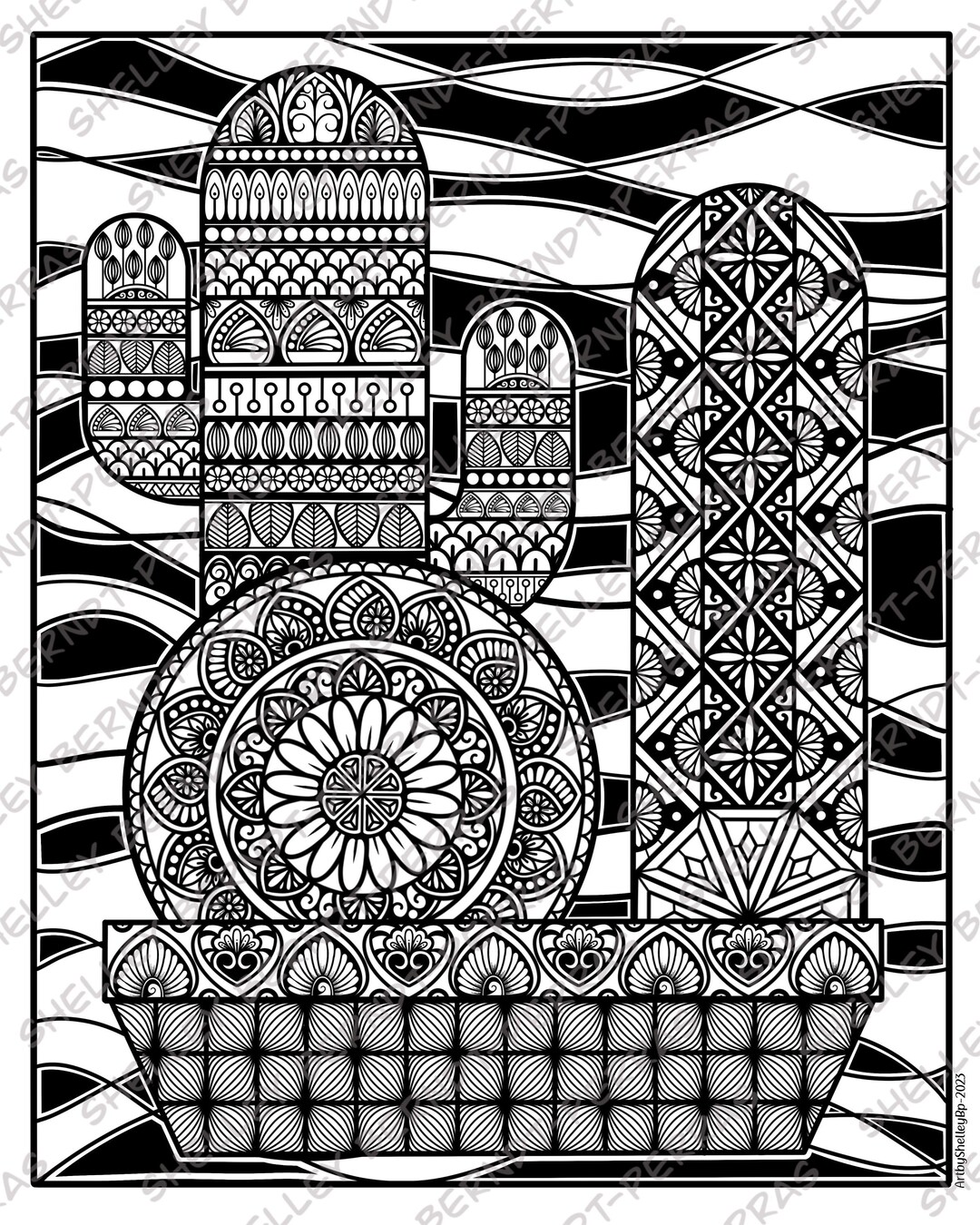 Mandala 15 - Digital Downloadable Mandala Drawing - Etsy