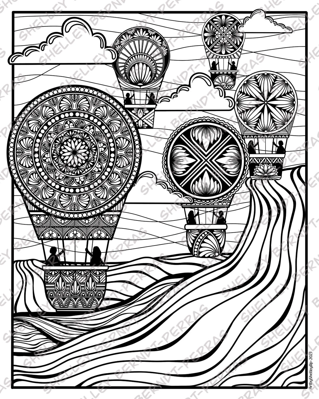 Mandala 14 - Digital Downloadable Mandala Drawing - Etsy