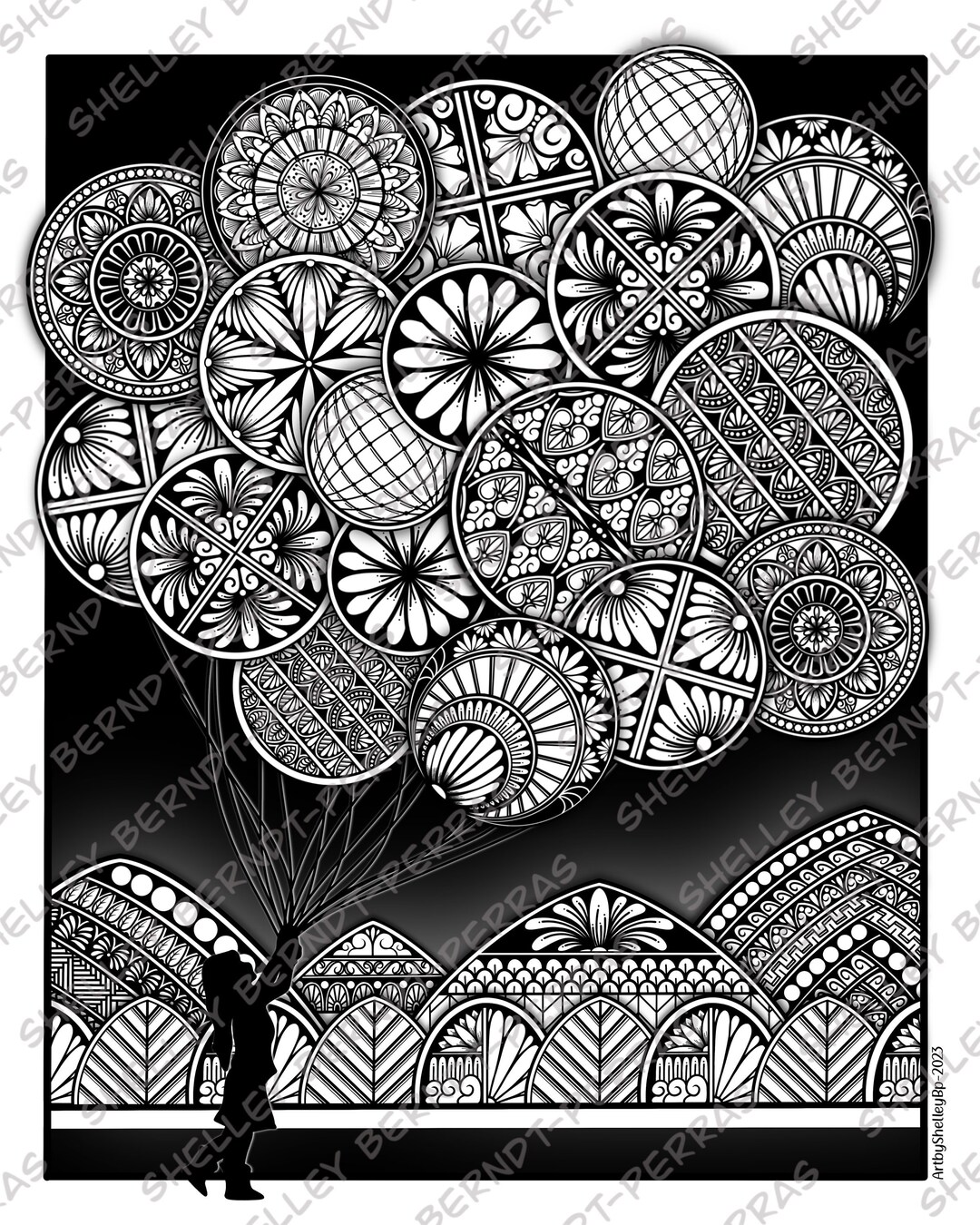 Mandala 11 - Digital Downloadable Mandala Drawing - Etsy