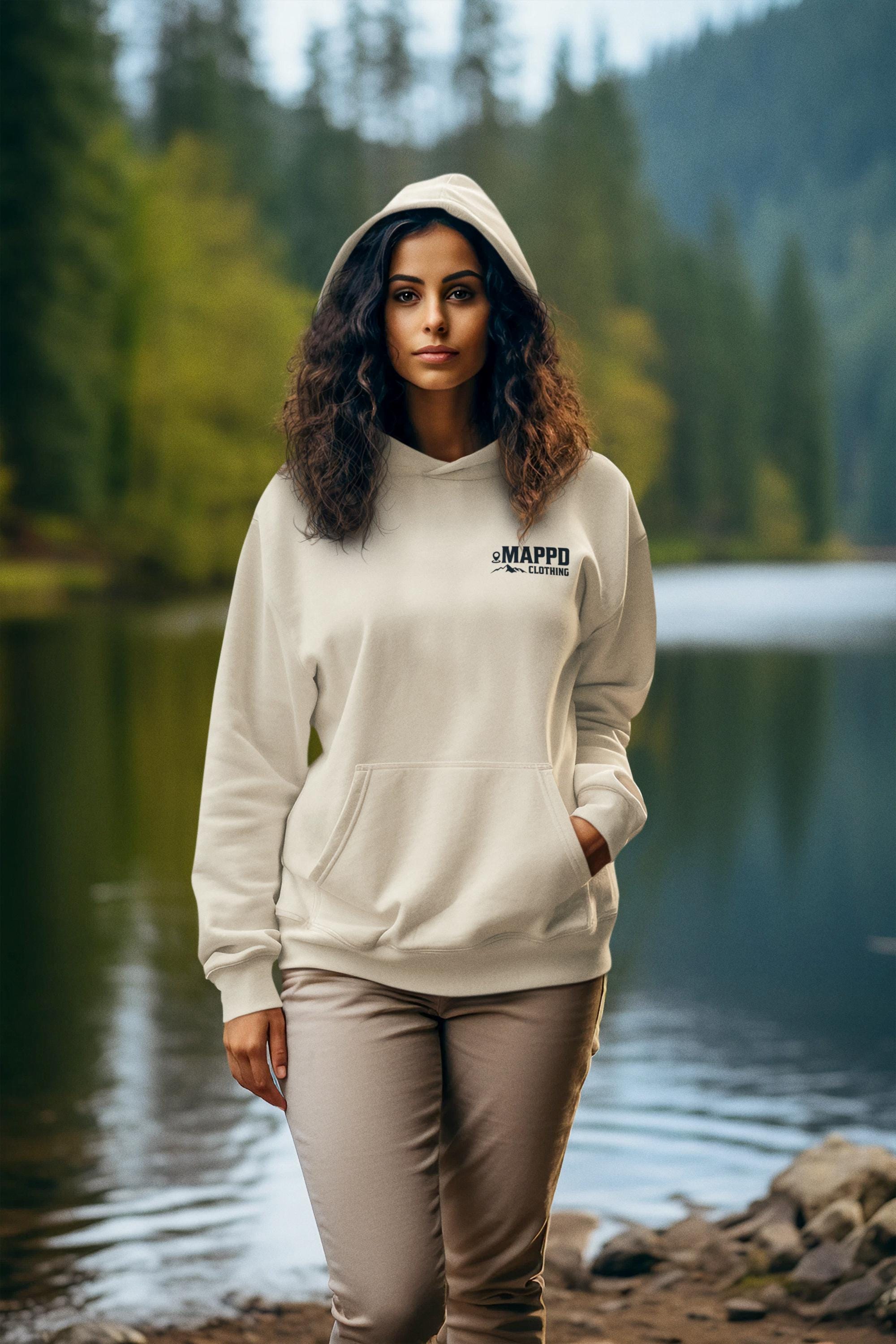 Custom Topo Map, Topography Hoodie, National Park Sweater, Adventure ...