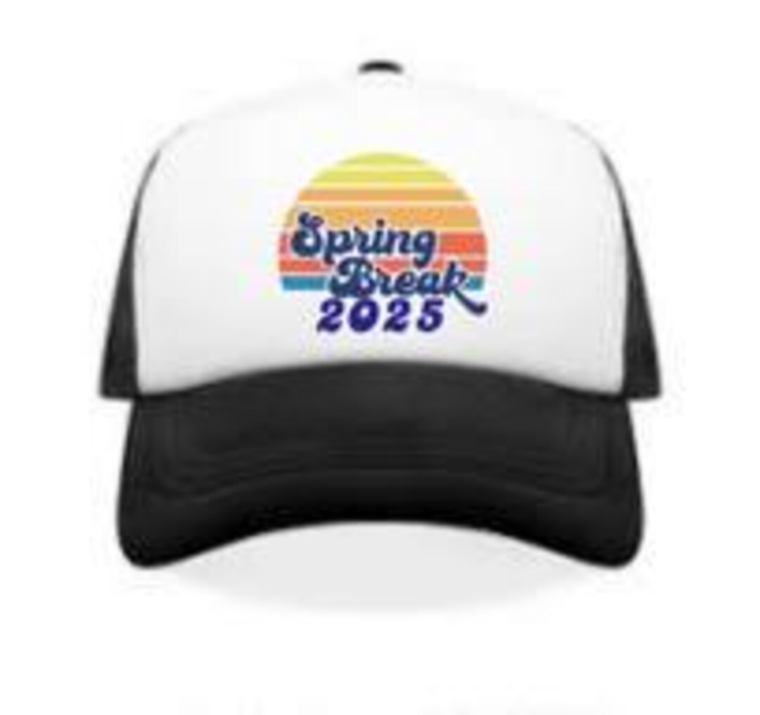 Spring Break, Trucker Hat, Retro, Party, Vacation, College, Gift ...