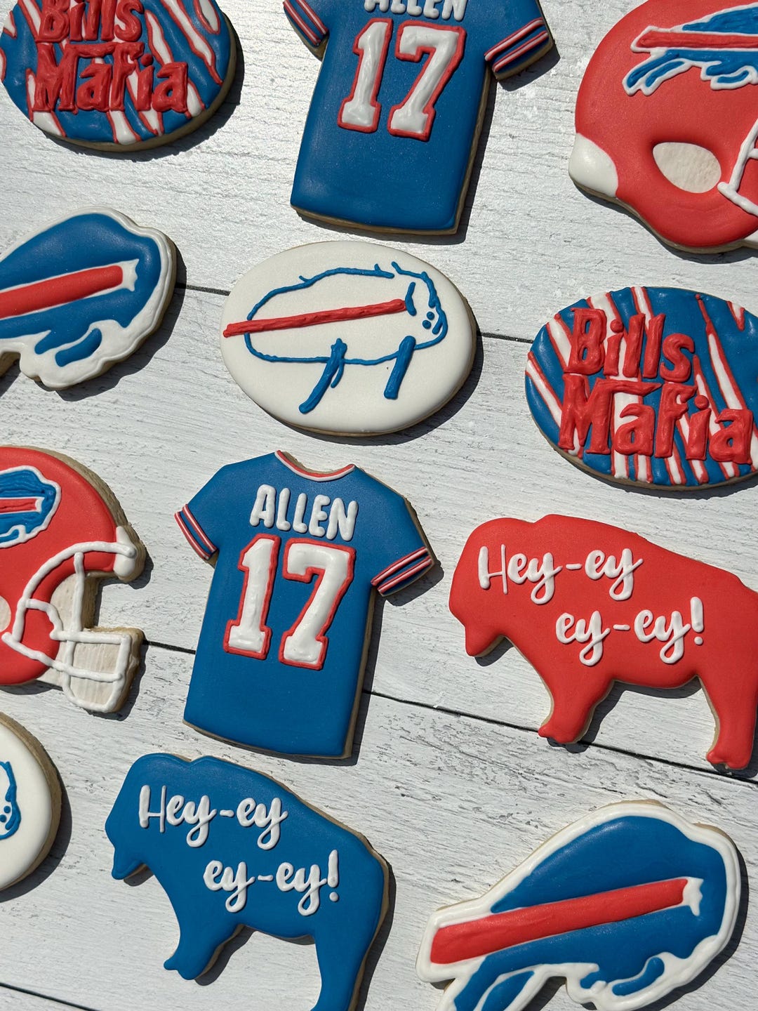 Custom Buffalo Bills Decorated Sugar Cookies - Etsy
