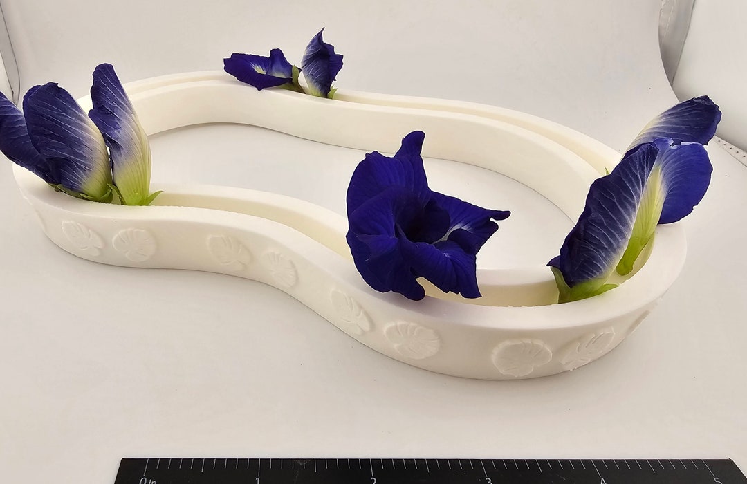 3D Printed Lei Vase narrow Monstera Version - Etsy