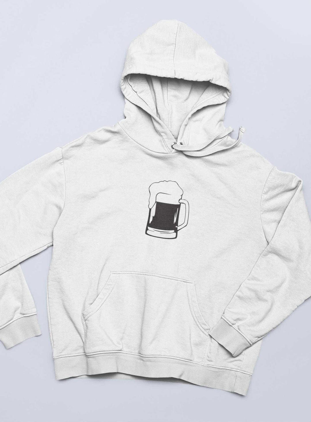 Beer Glass Hoodie | Funny Men's Unisex Beer Lover Hooded Jumper, Beer ...