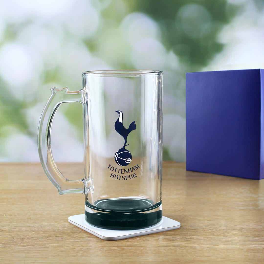 Personalised Engraved Official Tottenham Hotspur 20oz Beer Mug Glass ...