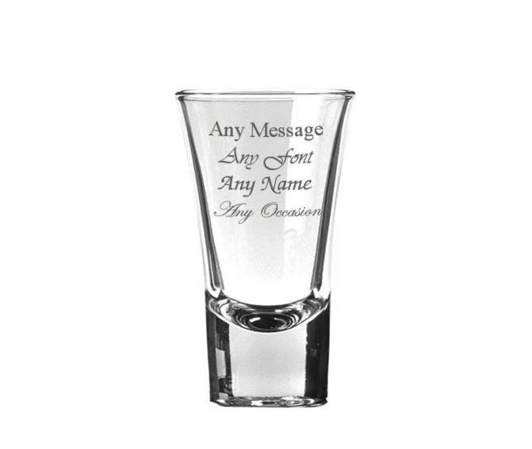 Personalised Engraved Boston Shot Glass 1.2oz With Gift Box | Custom ...
