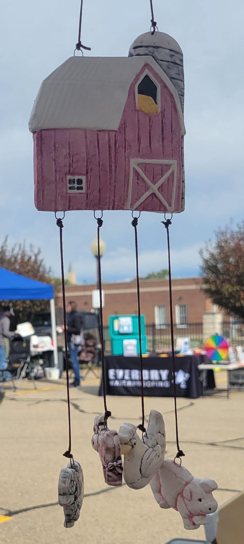 Barn Wind Chime With Farm Animals - Etsy