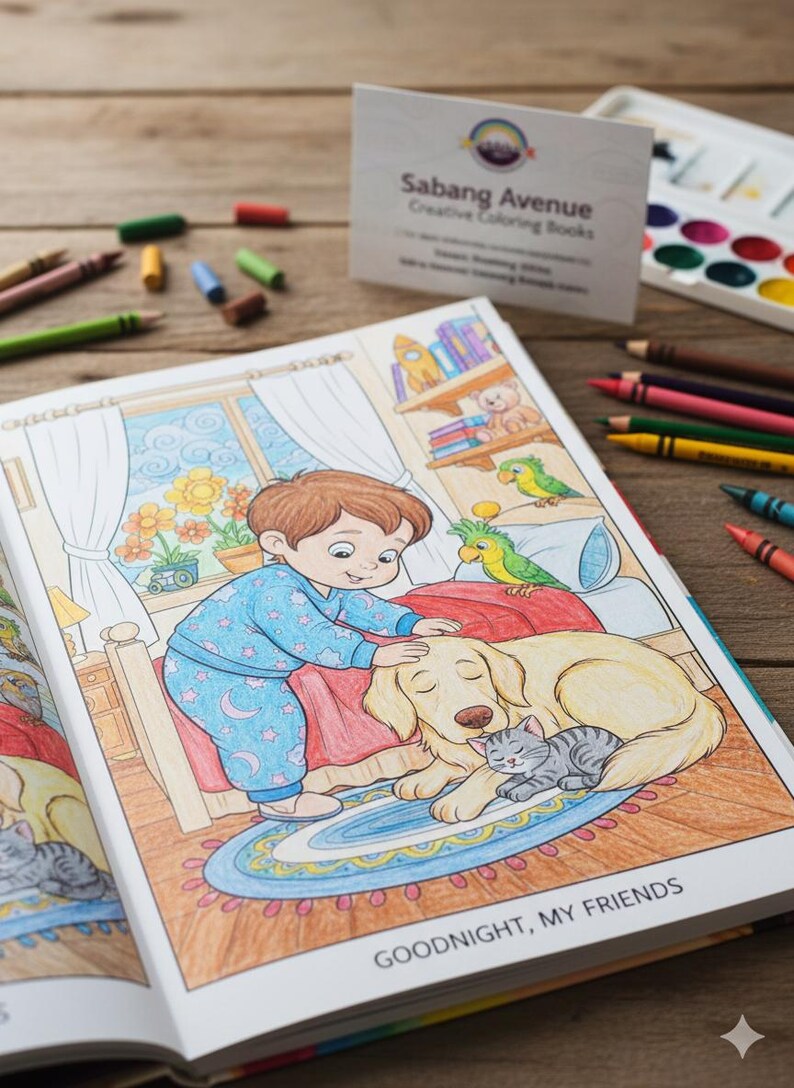 Bedtime Routine Coloring Book for Kids | Daily Good Habit Activity for ...