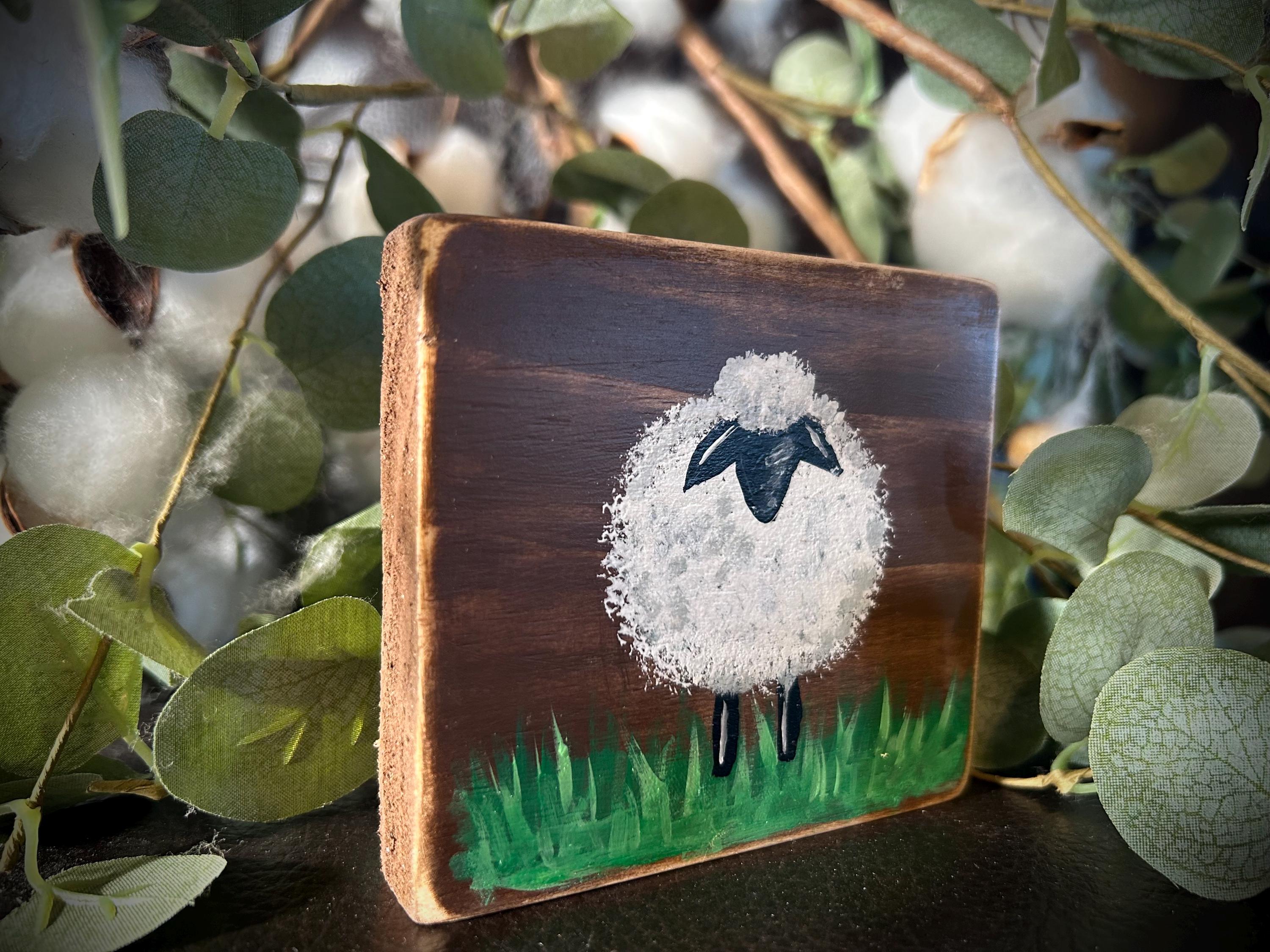 Sheep Shelf Sitter (hand Painted) - Etsy