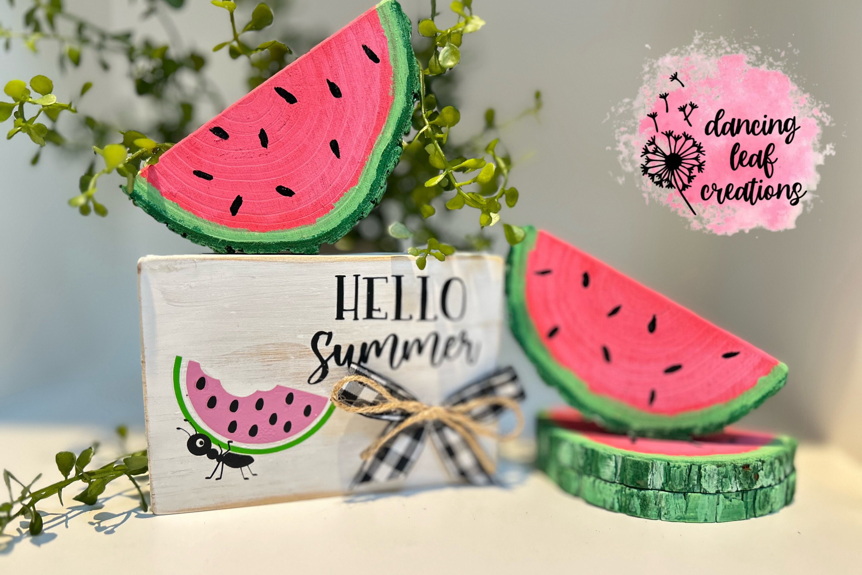 Watermelon Slice Shelf Sitters (set of 3) - Etsy