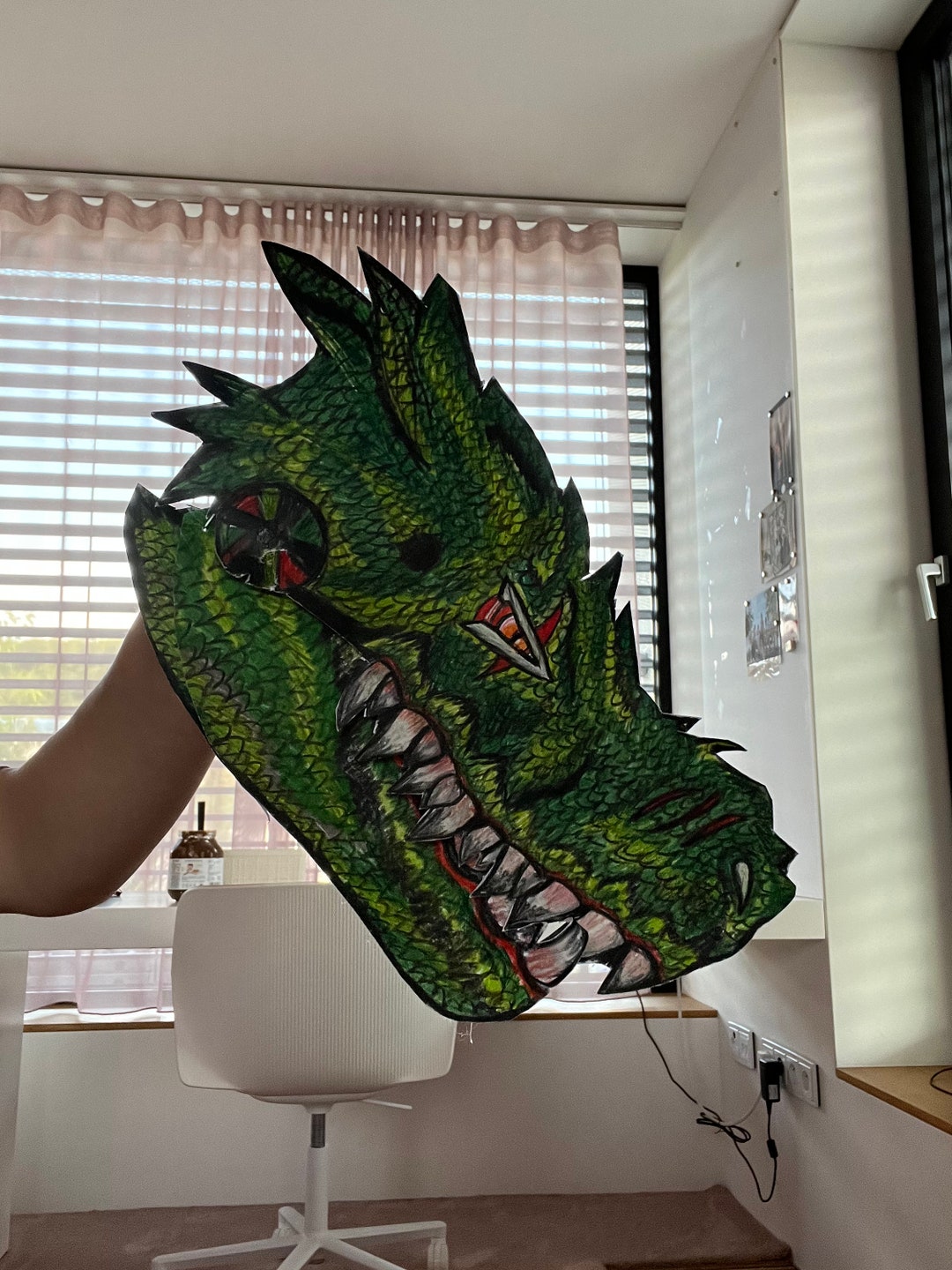 Paper Dragon Puppet - Etsy Canada