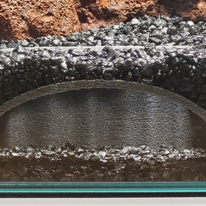 Under Gravel Aquarium Cave: Nano Fish & Shrimp Hideout (6.75"l X 4.5"w ...