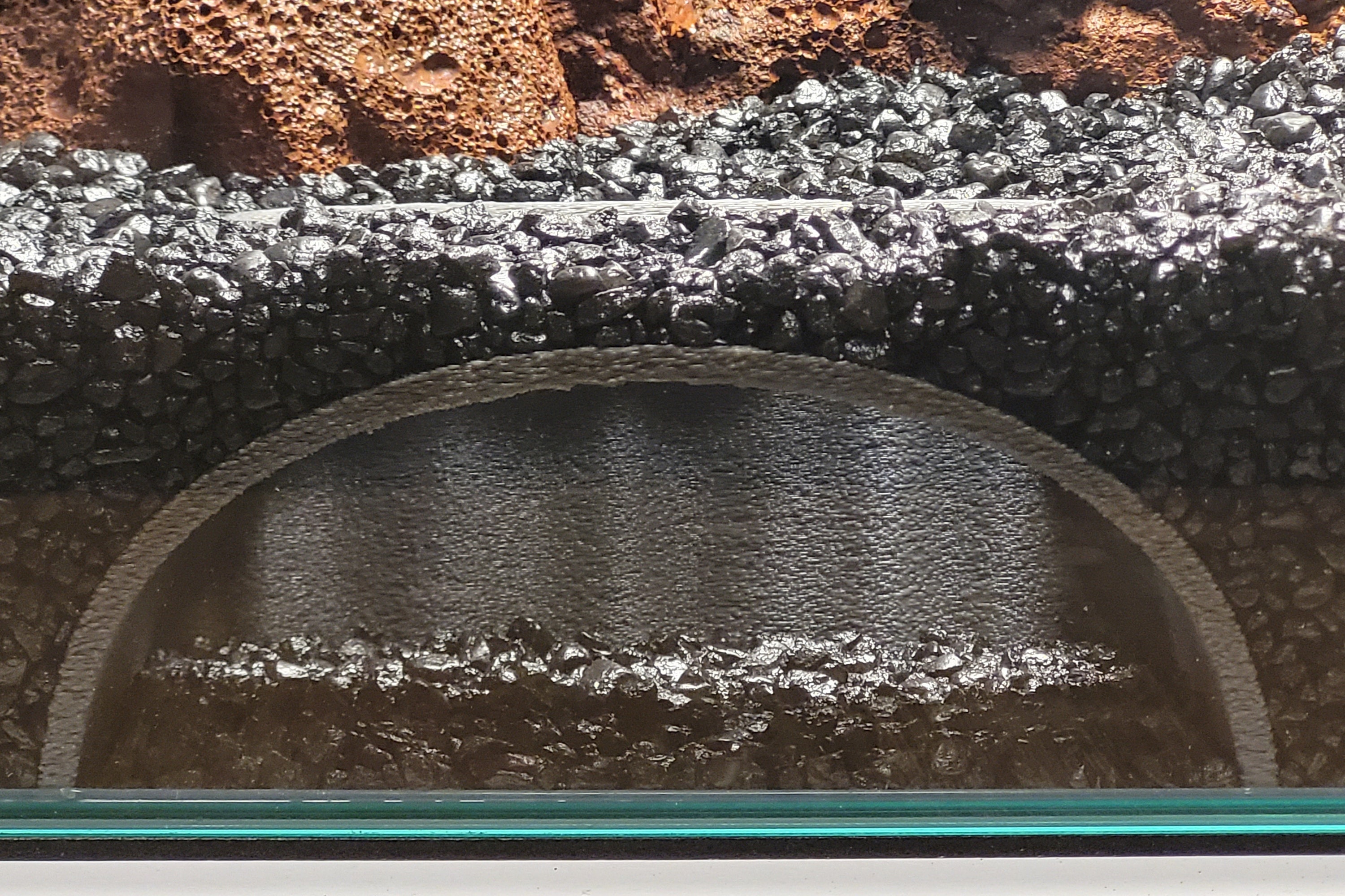 Under Gravel Aquarium Cave: Nano Fish & Shrimp Hideout (6.75"l X 4.5"w ...