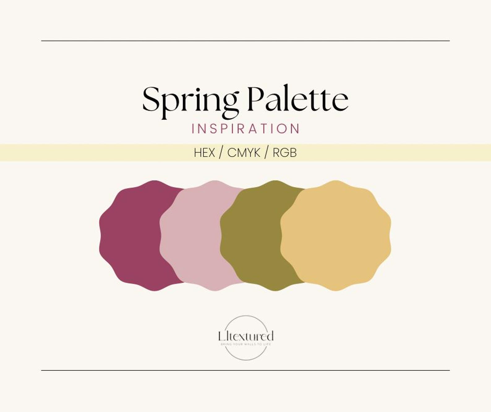 Spring Colour Palette | 4 Spring Themed Colours With Hex, RGB, CMYK ...