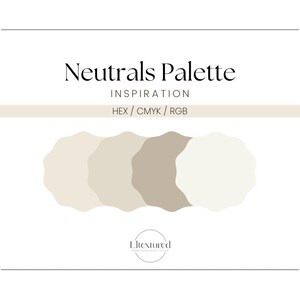 Neutrals Colour Palette | 4 Neutral Brand Colours With Hex, RGB, CMYK ...