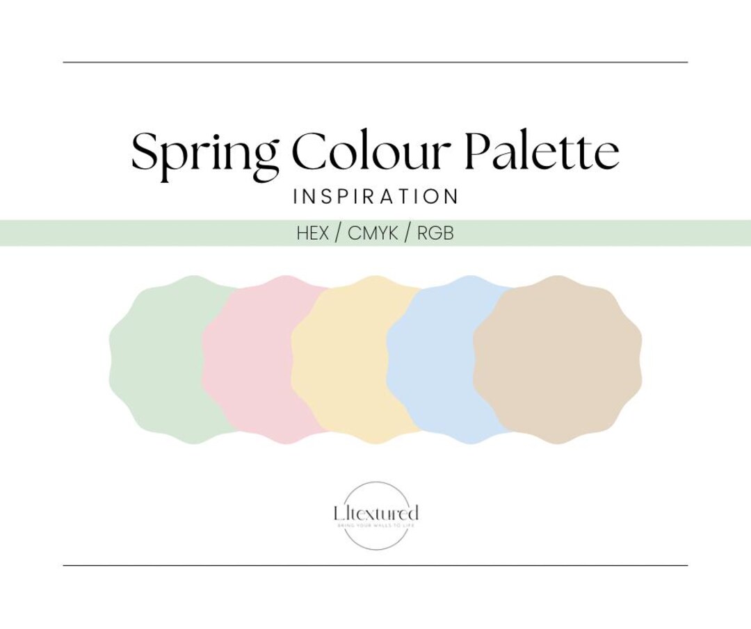 Spring Colour Palette | 5 Spring Themed Colours With Hex, RGB, CMYK ...