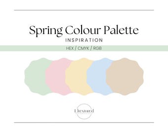 Spring Colour Palette | 4 Spring Themed Colours With Hex, RGB, CMYK ...