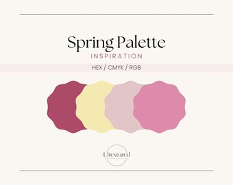 Spring Colour Palette | 4 Spring Themed Colours With Hex, RGB, CMYK ...
