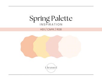 Spring Colour Palette | 4 Spring Themed Colours With Hex, RGB, CMYK ...