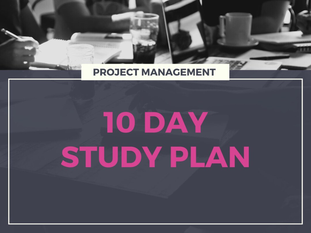10 Days Project Management Study Plan - Etsy