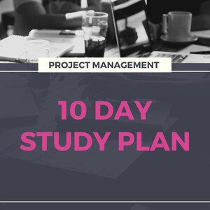 10 Days Project Management Study Plan - Etsy
