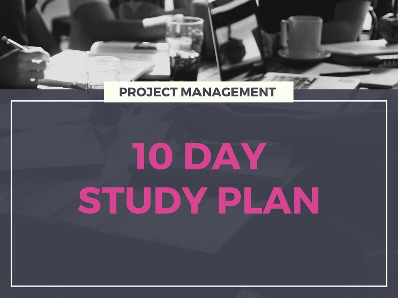10 Days Project Management Study Plan - Etsy