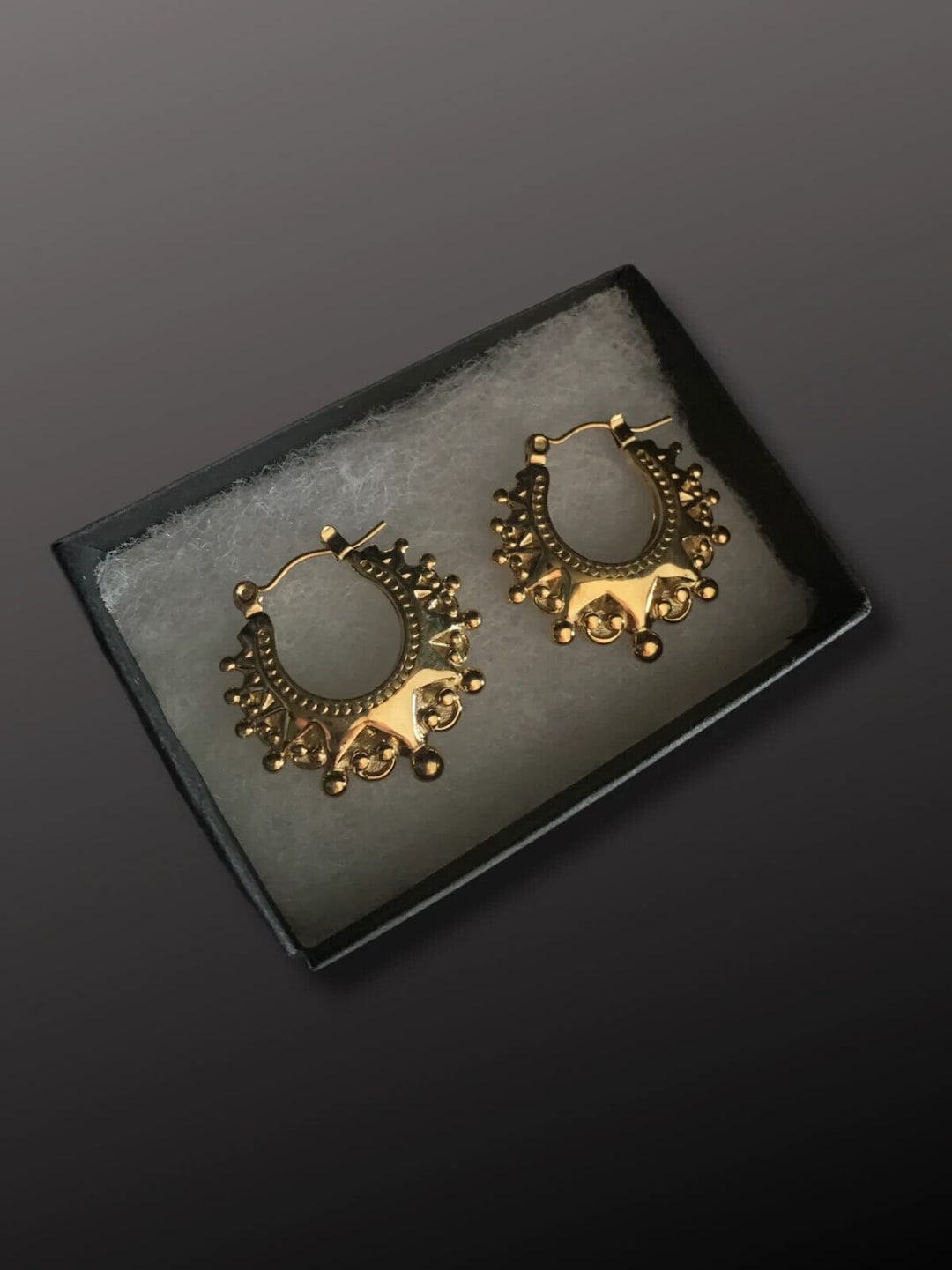 9ct Gold Filled Creole Earrings Womens Gold Plated Jewellery - Etsy