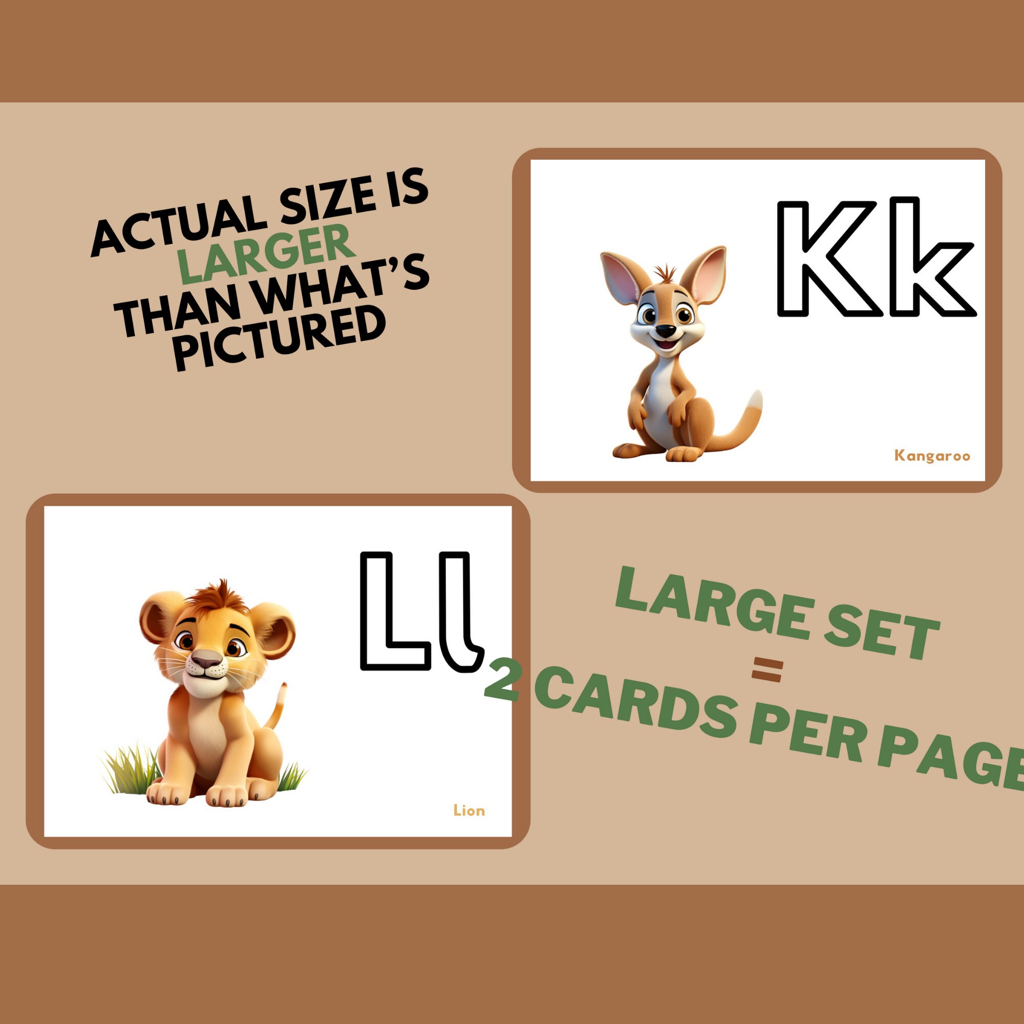 ABC Animal Flashcards for Kids | Learn Alphabet & Animals | Small ...