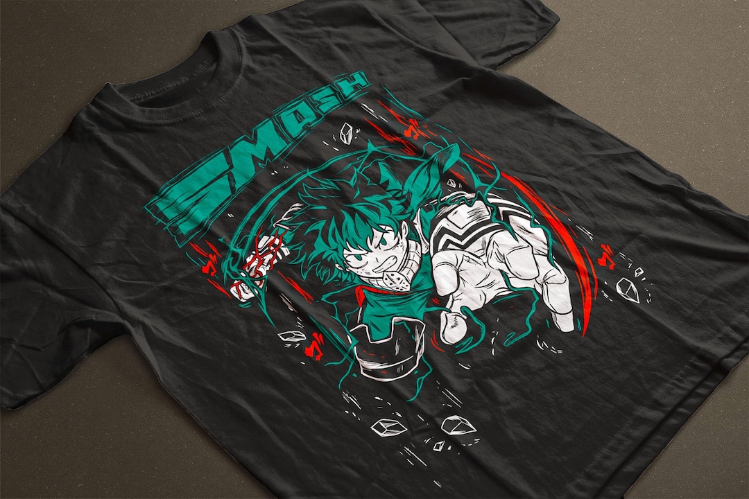 Deku My Hero Academia Izuku Midoriya Tshirt, Symbol of Peace Graphic ...