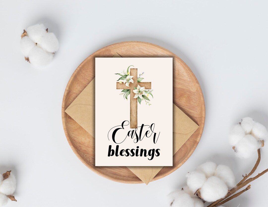 Printable Easter Greetings Card, Easter Card,instant Download Easter ...