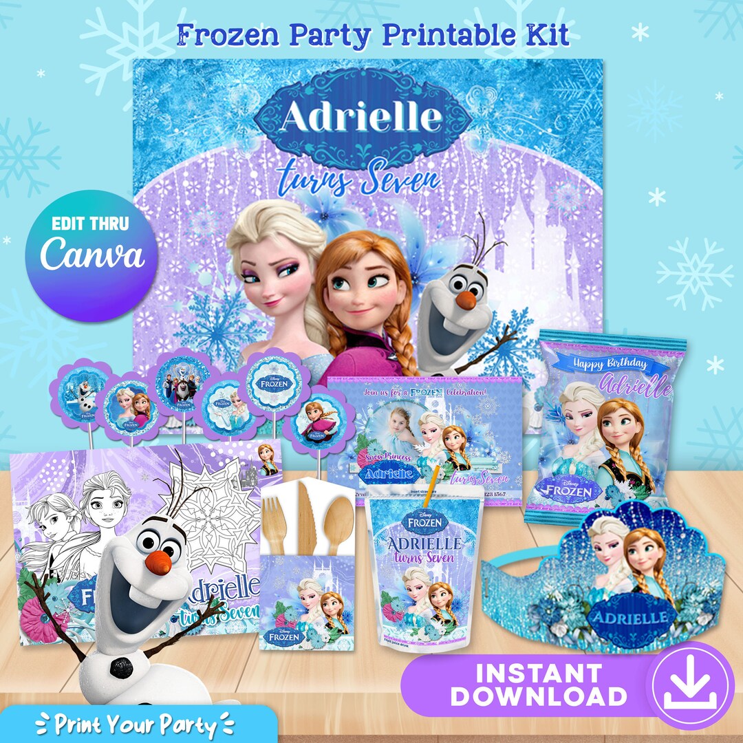 Snow Queen Fr0zen Party Decoration / Scandinavian Princess Party ...