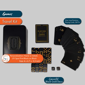 Travel Game Kit Playing Cards Gift Dice Set Dominoes Game for Family ...