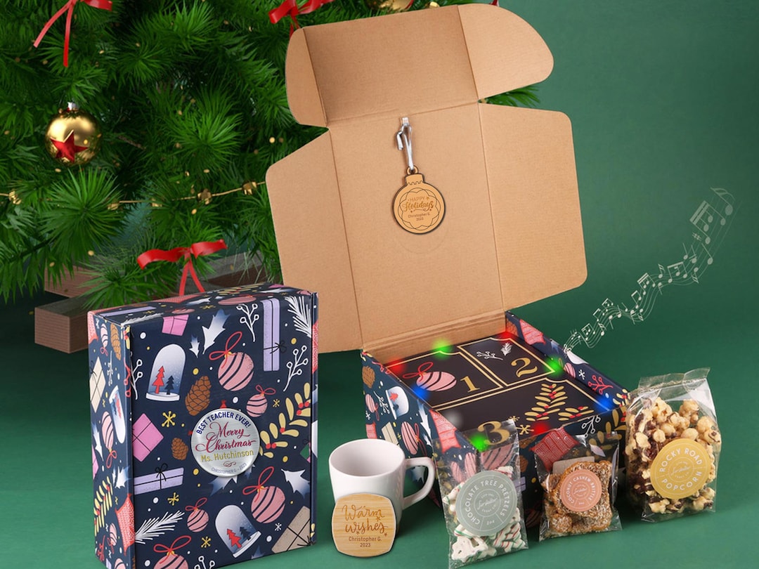 Personalized Christmas Gift Box for Teacher Gift Box for Faculty ...