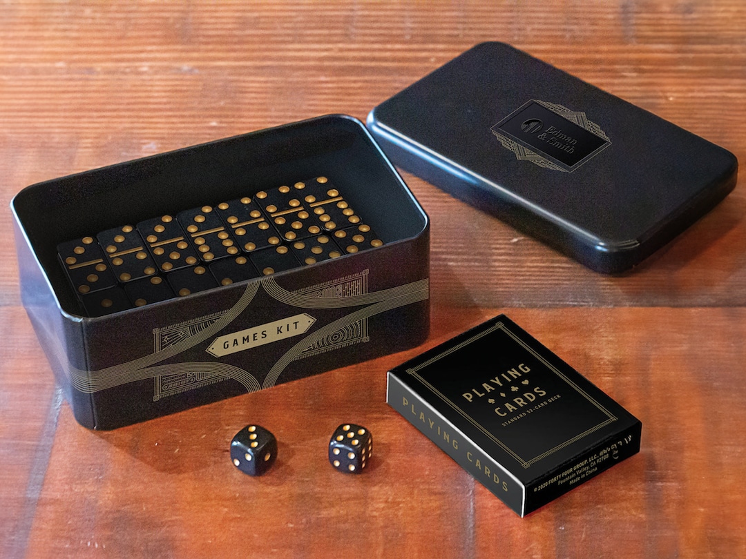 Travel Game Kit Playing Cards Gift Dice Set Dominoes Game for Family ...