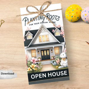 Planting Roots in Your Dream Home - Easter Open House Tags | Realtor ...