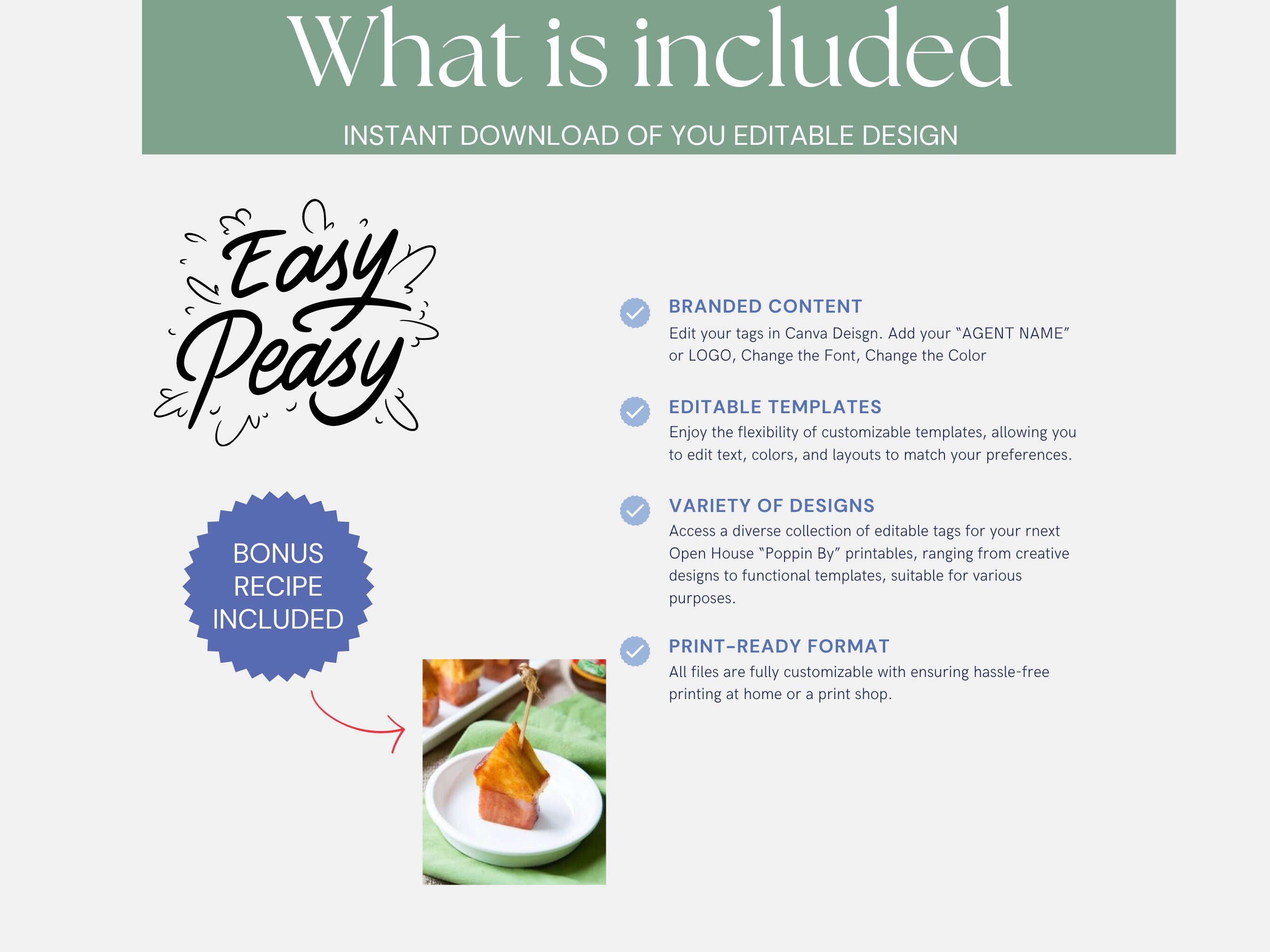 Open House Tent Card. Instant Download. Open House Label Your Snack ...