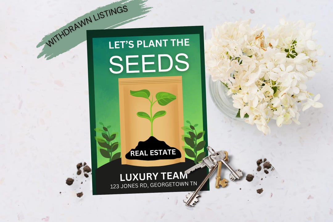 Customizable Digital Postcard for Withdrawn Listings | DIY Realtor ...