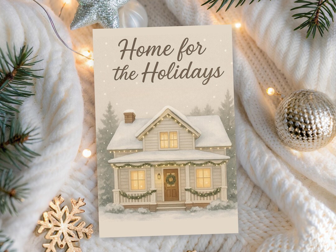 Realtor Holiday Card • Home for the Holidays Christmas Card • Real ...