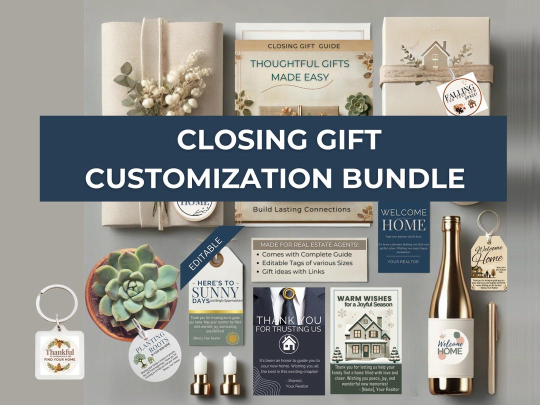 Closing Gift Customization Kit | Digital Tags, Seasonal Designs & Free ...